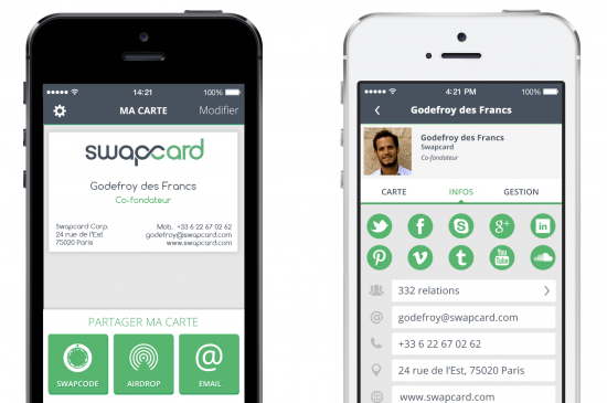 [Bon App'] Swapcard, une carte de visite "interactive qui se met ...