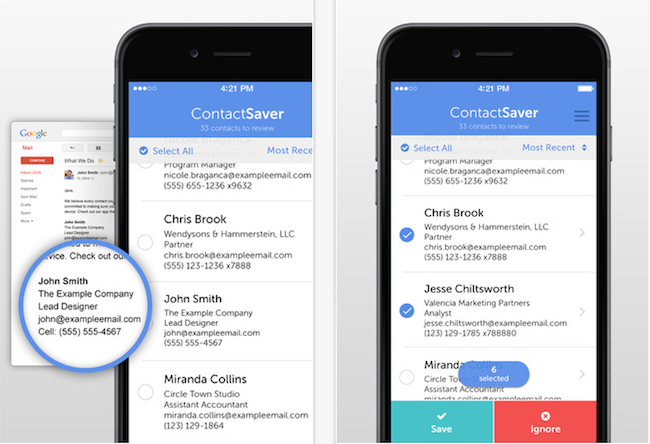 [Bon App'] Contact Saver met automatiquement à jour le carnet d ...